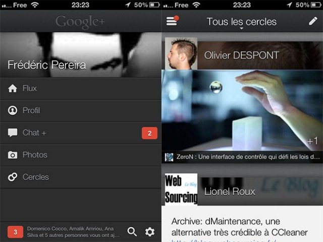 Google+ iOS : une nouvelle version et une nouvelle interface Google+ iOS : une nouvelle version et une nouvelle interface